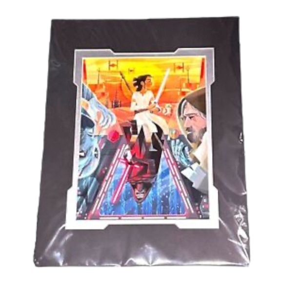 Disney | Art | Disney Parks Star Wars Rey Vs Kylo Ren Print By Joey ...